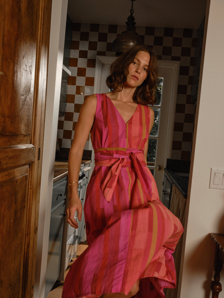 TOVA MAXI WITH SASH – Natalie Martin