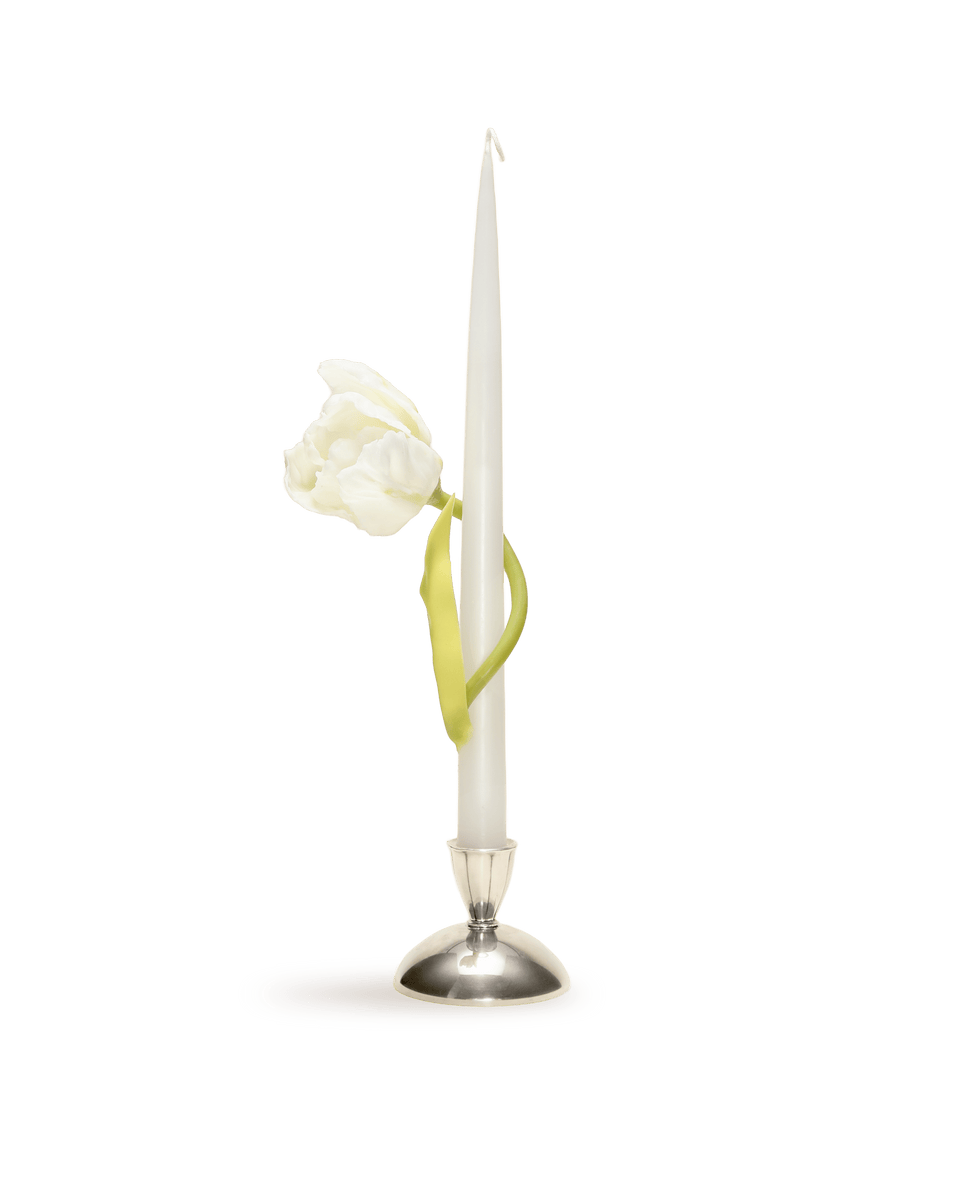 White Tulip Taper Candle – Natalie Martin